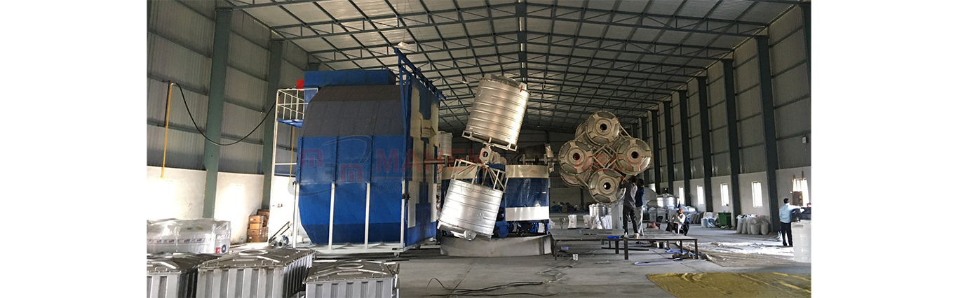 FOUR/THREE ARM BI-AXIAL ROTOMOULDING MACHINE | ROTOMOULDING MACHINE ...